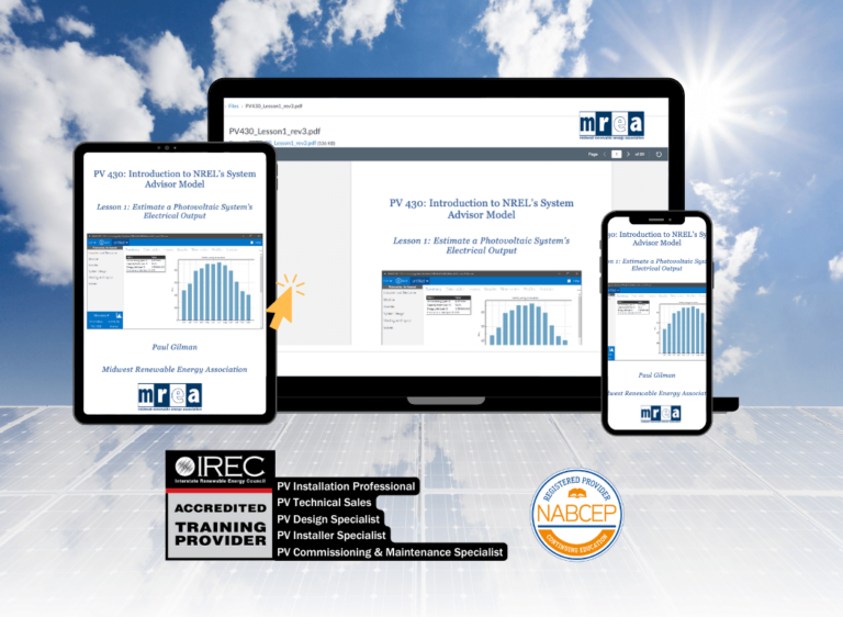 Intro to System Advisor (SAM) (PV 430) - Midwest Renewable Energy ...