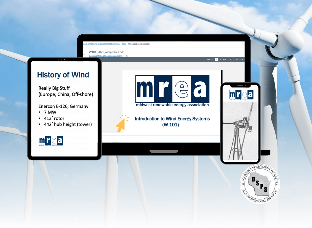 Intro to Wind Energy Systems (W 101) - Midwest Renewable Energy Association